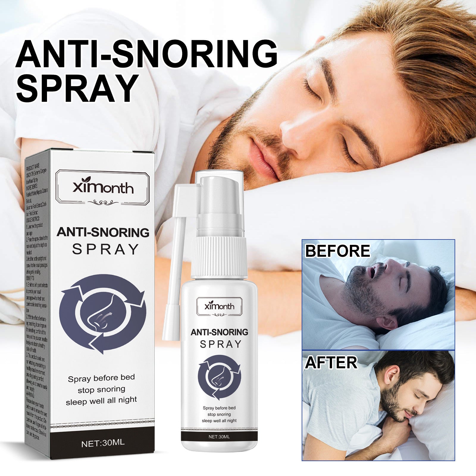 Sleep Well No-snore Nasal Spray – Sea Blue Mall