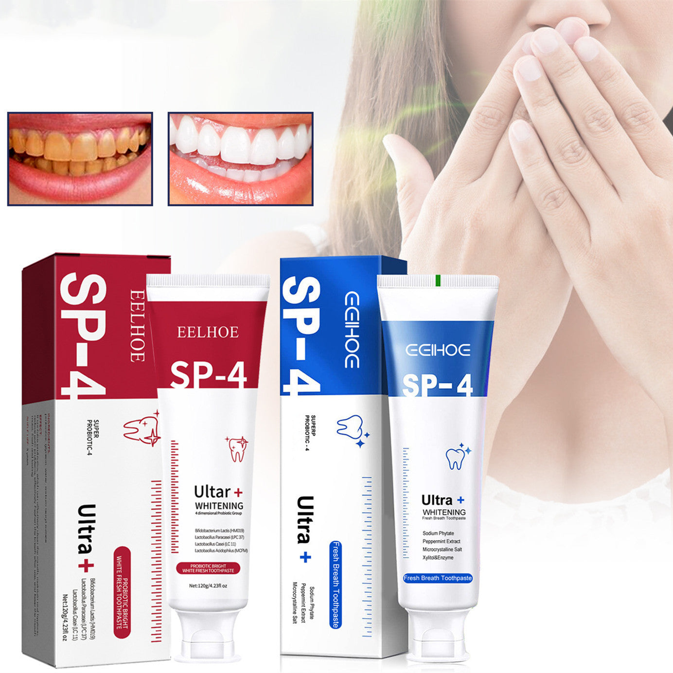 Probiotics Brightening Toothpaste For Oral Care – Sea Blue Mall