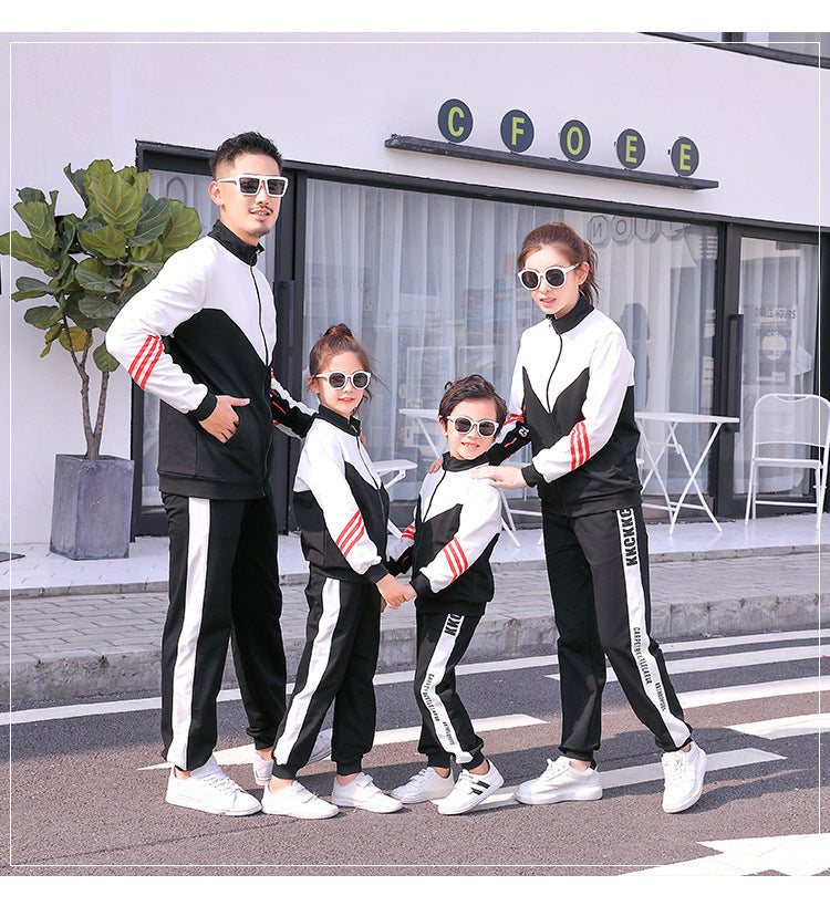 Family Matching Activewear Sets with Zip Top and Pants – Sea Blue Mall