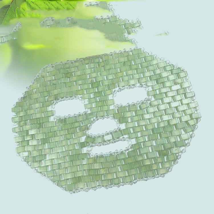 Natural Jade Stone Face or Eye Cold Mask – Sea Blue Mall