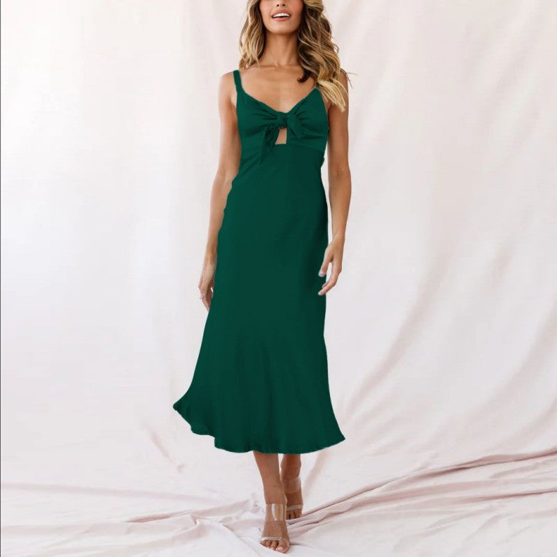 Silk Siren High Elastic Suspender Dress – Sea Blue Mall